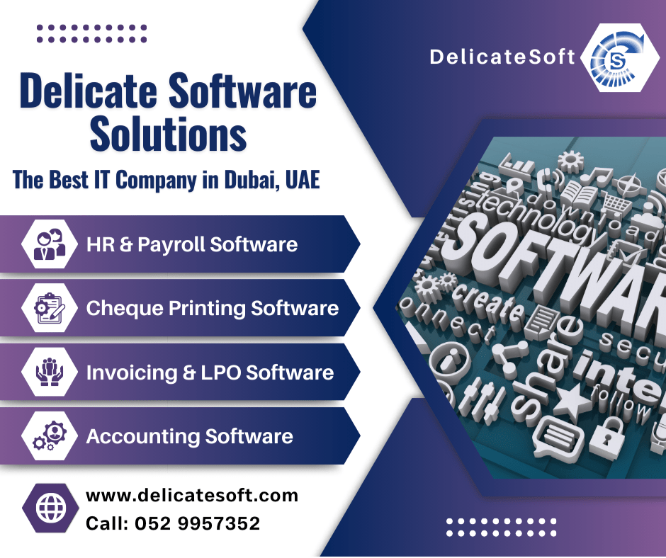 HR Software and Cheque Printing Software in UAE | delicatesoft.com